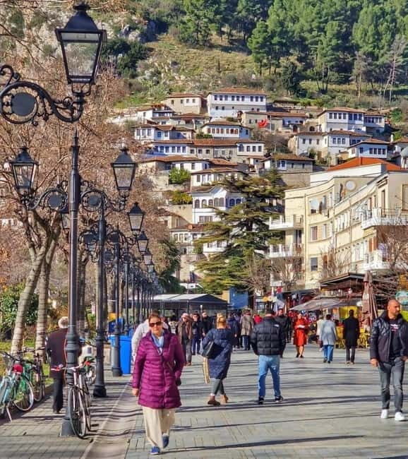 From Tirana/Durrës/Golem: Berat Day Trip + Wine Tasting
