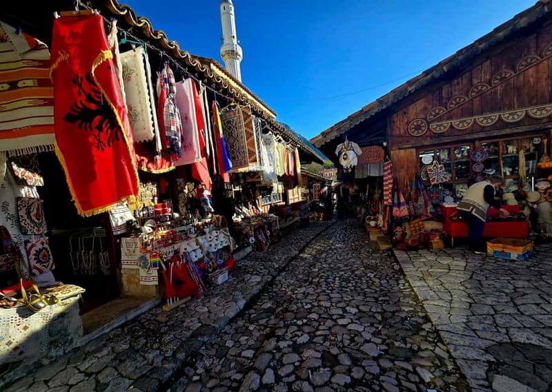 From Tirana/Golem/Durres: Kruja, Bazaar, Sari Salltik Tour