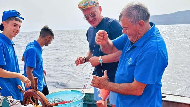 From Trapani: Egadi Islands Full-Day Fishing Trip with Lunch