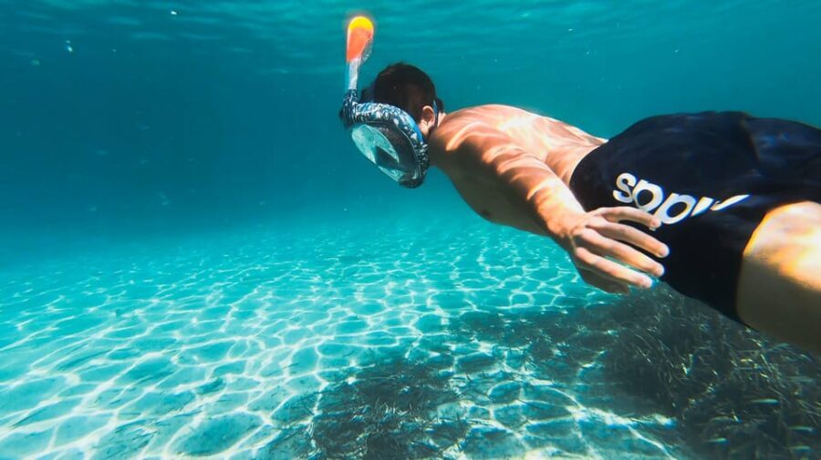 Golfo Aranci: Sunset Dolphin Kayak Tour with Aperitif