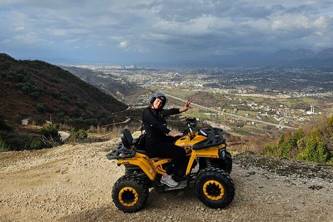 Guided Quad Biking Tour and Zipline in Tirana