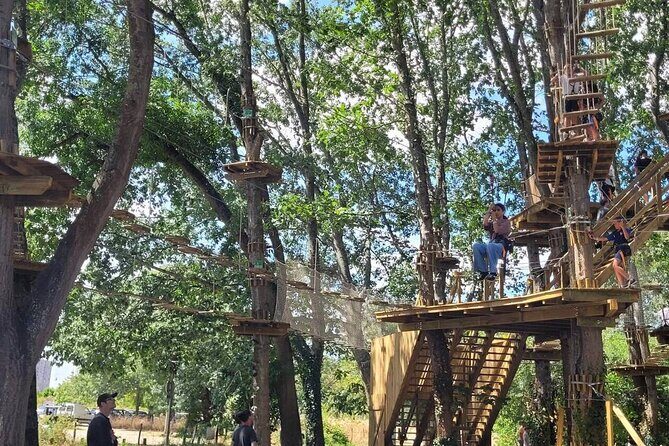 Guided treetop adventure course in the heart of Nantes