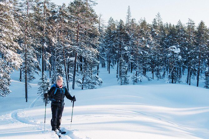 Guided Wilderness Skiing Tour In Pyhätunturi