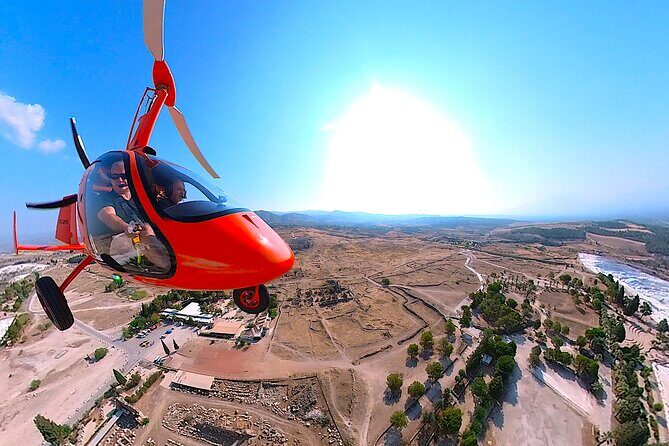 Gyrocopter Tour over the Pamukkale Travertines