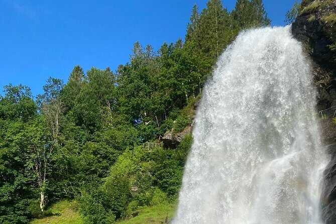 Helicopter Over Trolltunga and Waterfall Sightseeing from Bergen