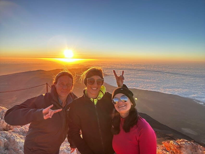Hiking Summit of Teide by night for a sunrise and a Shadow