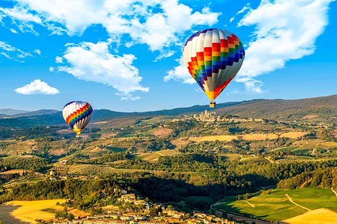 Hot Air Balloon flight in Tuscany countryside from Chianti - Key Points