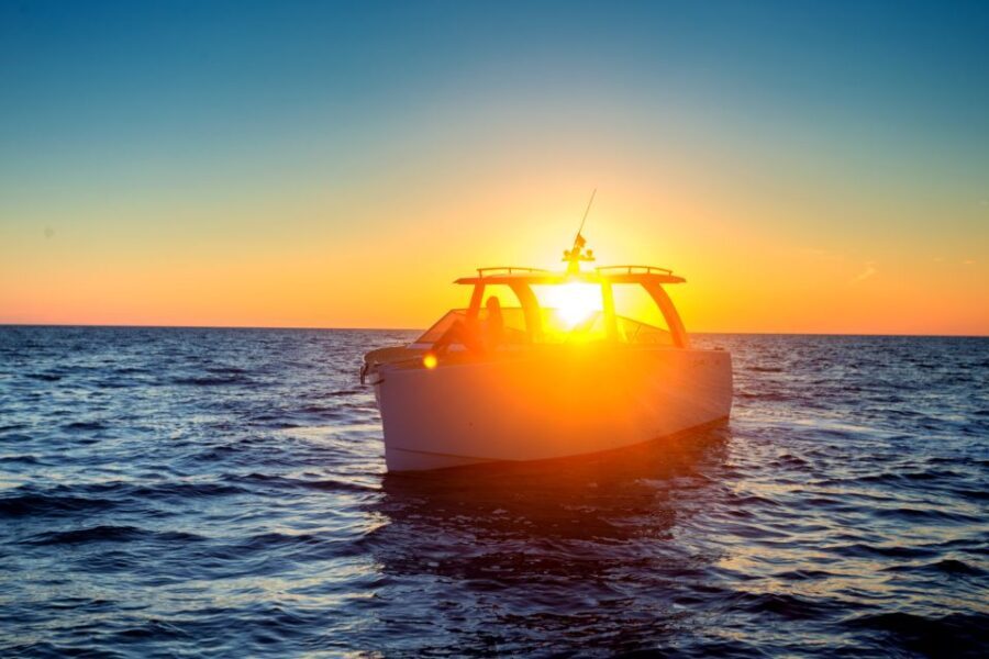 Hvar: Sunset and Pakleni Islands with a Speed Boat
