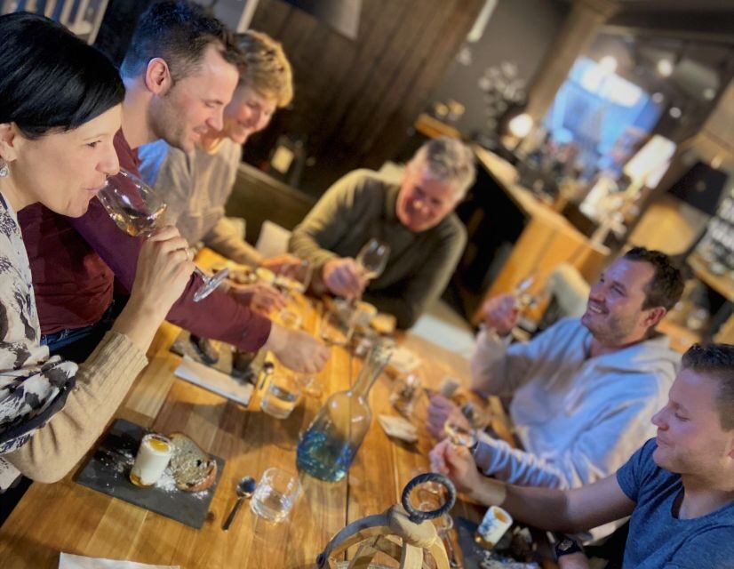 Immersive cellar tour, tasting and board meal