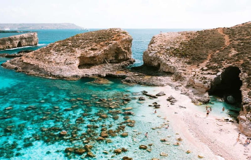 Mellieha: Round Comino, Blue Lagoon & Gozo Cruise with Water