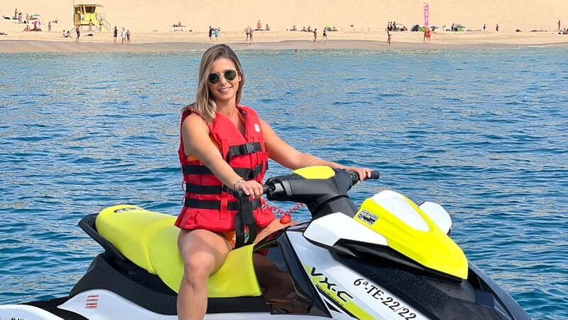 Morro Jable: Guided Jet Ski Safari (without license)