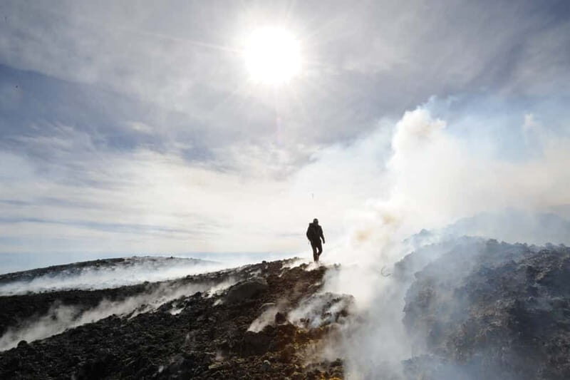 Mount Etna: Central Crater (3340mt.) with cable car and jeep