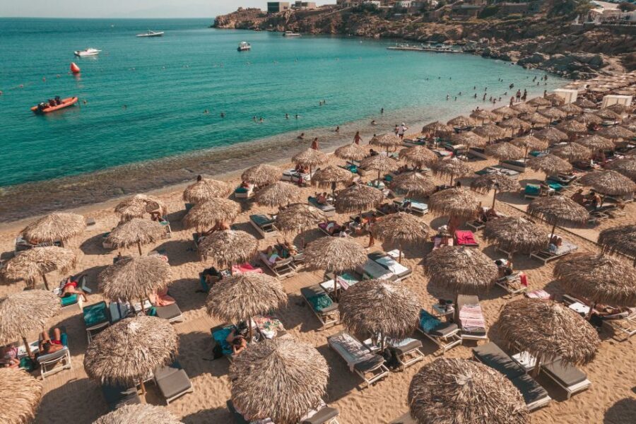 Mykonos: Super Paradise Beach with Sunbed at Thalas Mykonos