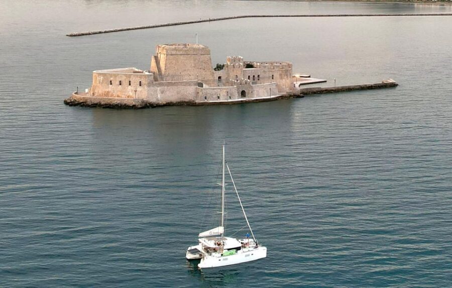Nafplio: Catamaran full day private cruise