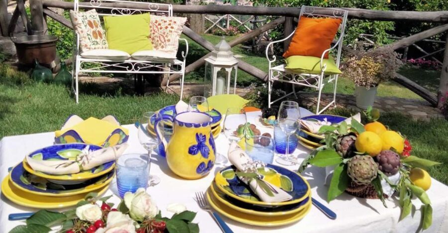 Piano di Sorrento: Cooking Class with Food Tasting and Wine