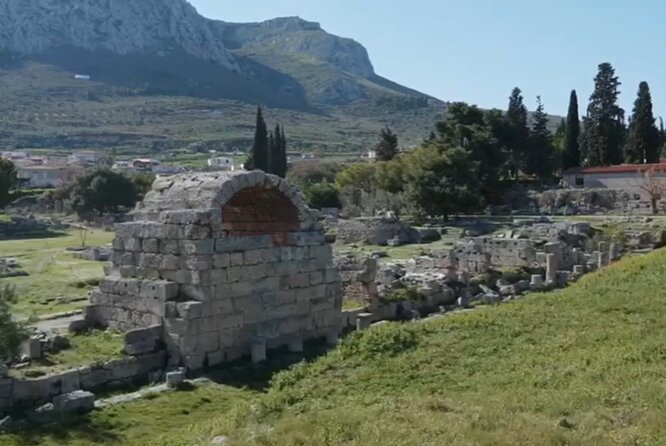 Private Biblical Apostle Paul steps in Ancient Corinth. - Key Points