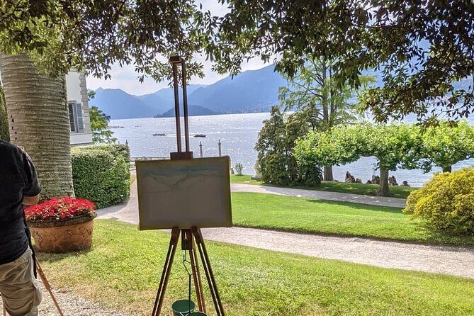 Private painting class + Villa Melzi Gardens on Lake Como