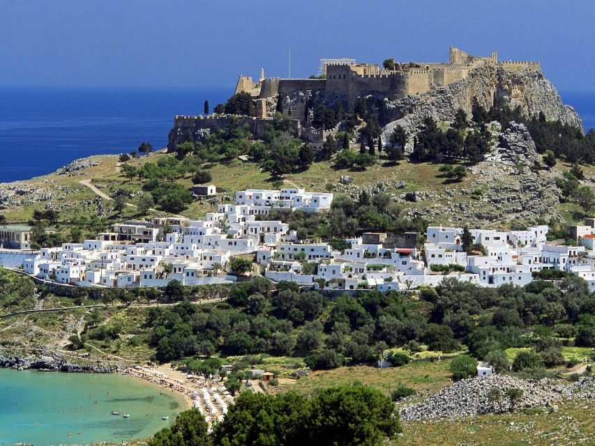 Rhodes: Boat trip to Lindos with Swimming Stops