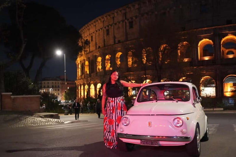 Rome by Retro Fiat 500 with Scenic Coffee Break
