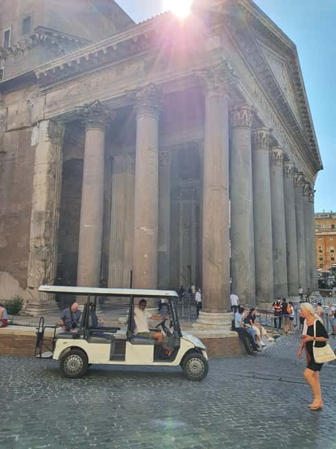Rome: Highlights Golf Cart Tour with Pizza Snack & Gelato - Food and Drinks: A Delicious Touch