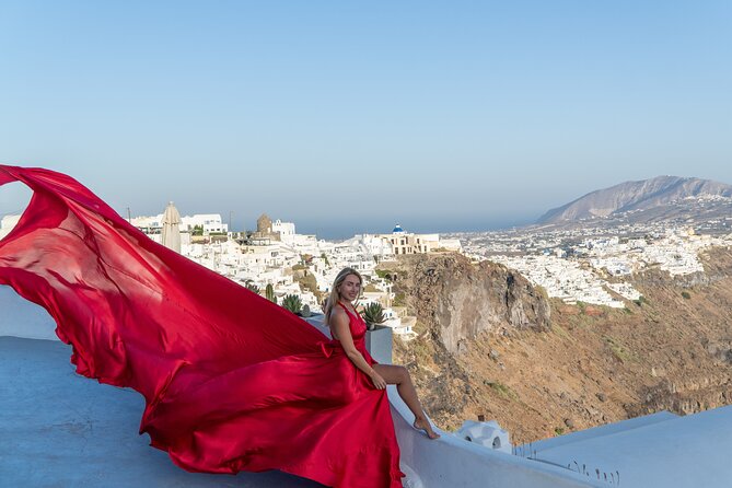 Santorini Flying Dress by Rozali Photography - Key Points