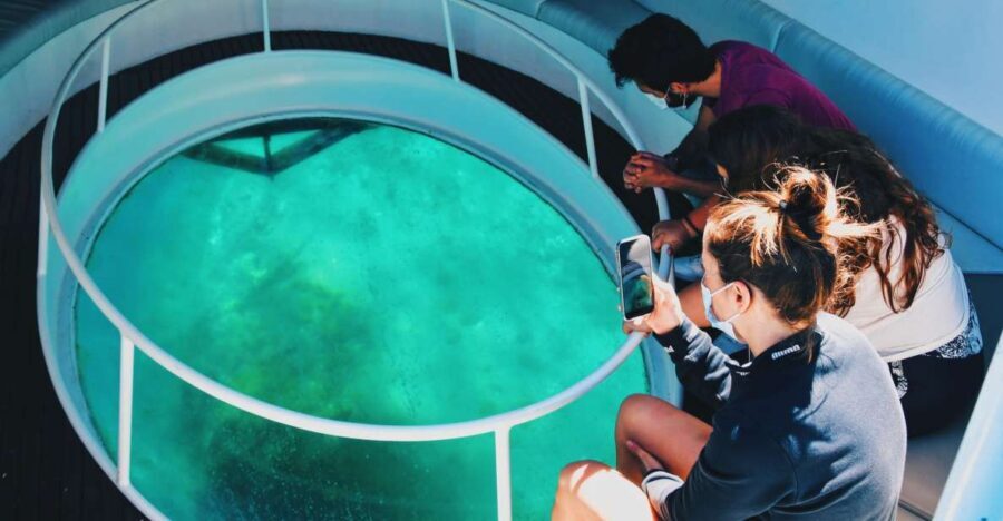 São Miguel: Glass Bottom Boat Tour with Snorkeling