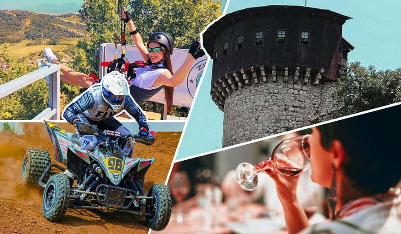 Tirana: Petrela Castle, ATV, Zipline, and Wine Tasting Tour