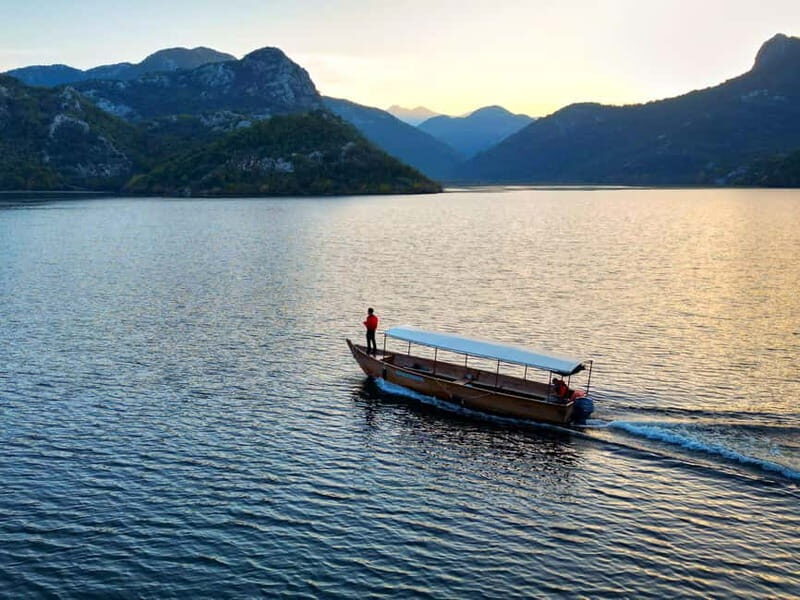 Virpazar: Lake Skadar Sunset Boat Cruise with Wine Tasting