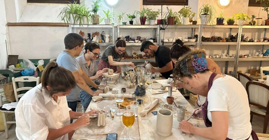 Wine and Pottery Workshop at Smart Lab Verona - The Value of the Experience