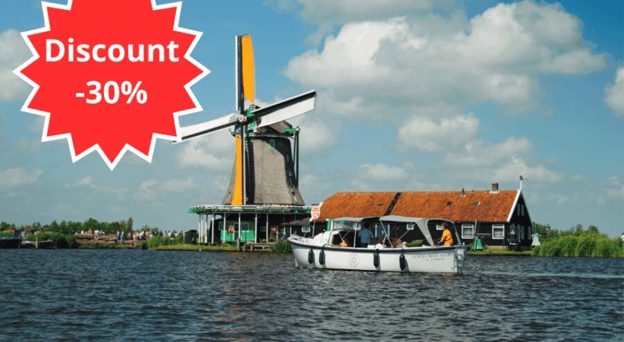 Zaanse Schans: Private Cruise + Live Guide, Optional Drinks