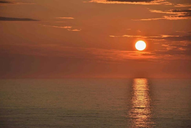Exclusive to Norway, Sommarøy: Midnight sun in a Hobie sailing kayak.