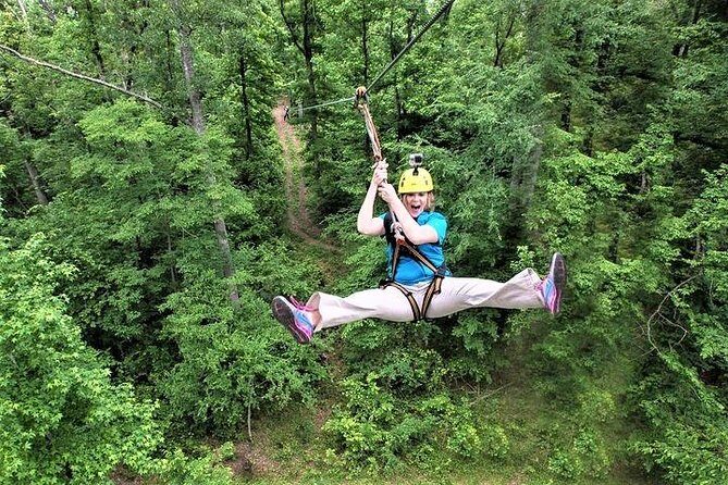 Fontanel Zipline Forest Adventure at Nashville North - The Thrill of the Zips and Forest Views