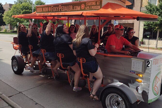 Foxy Pedaler Green Bay Party Bike Private Tour - What’s Included and What’s Not