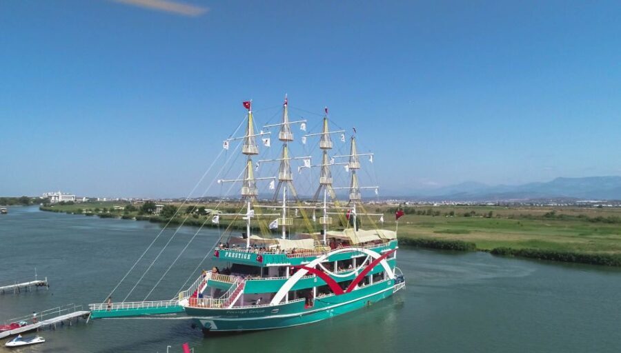 From City of Side: Dolphins Island Boat Trip with Transfer