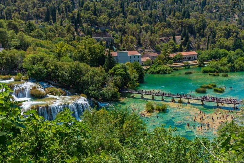 From Split: Krka Waterfalls, Primoten, and Winery Day Trip