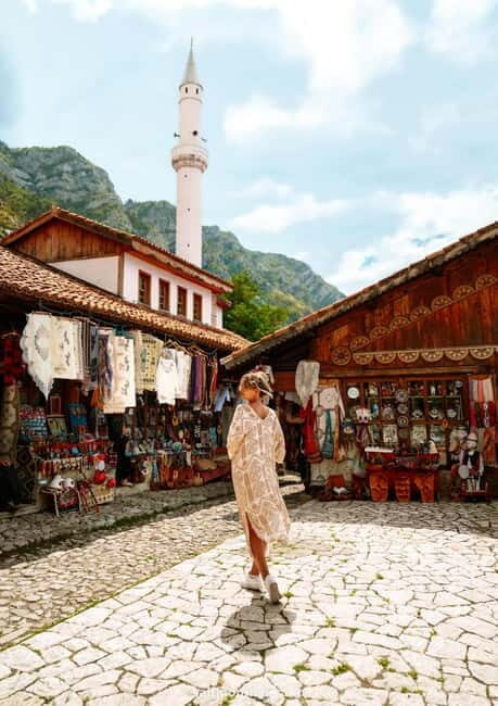From Tirana & Durres: Kruja Castle, Old Bazaar