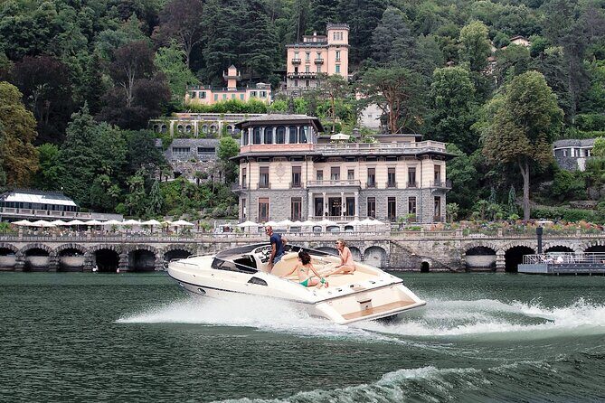 Full-Day Grand Tour, private speedboat at Lake Como