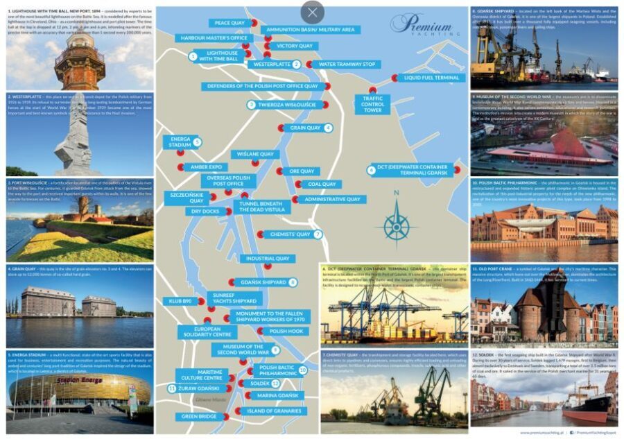 Gdansk: Scenic Evening Yacht Cruise with Welcome Drink