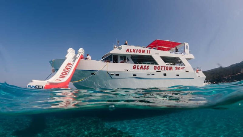 Latchi: Blue Lagoon Glass Bottom Boat Cruise with Drinks