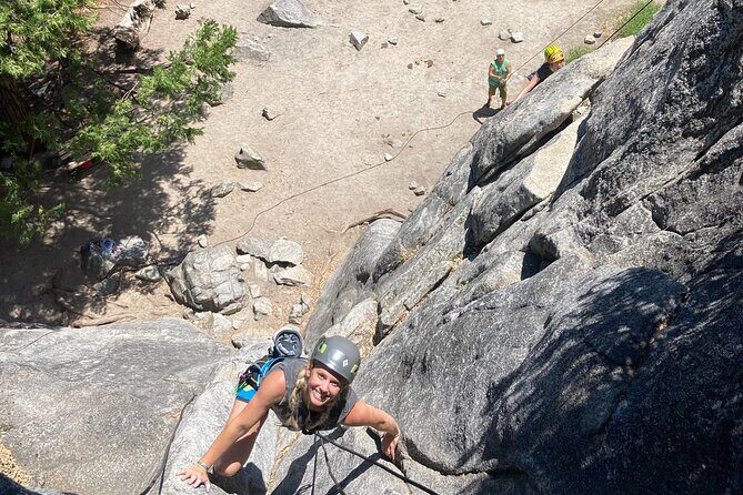 Mammoth Lakes Beginner Climbing Class - The Climbing Itself: Granite with a View