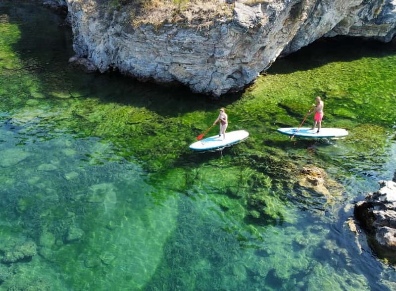 Ohrid: Stand Up Paddleboarding Tour with Landmarks & Photos