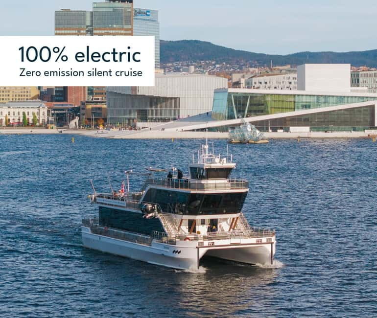Oslo: Guided Sightseeing Fjord Cruise on Premium Silent Boat
