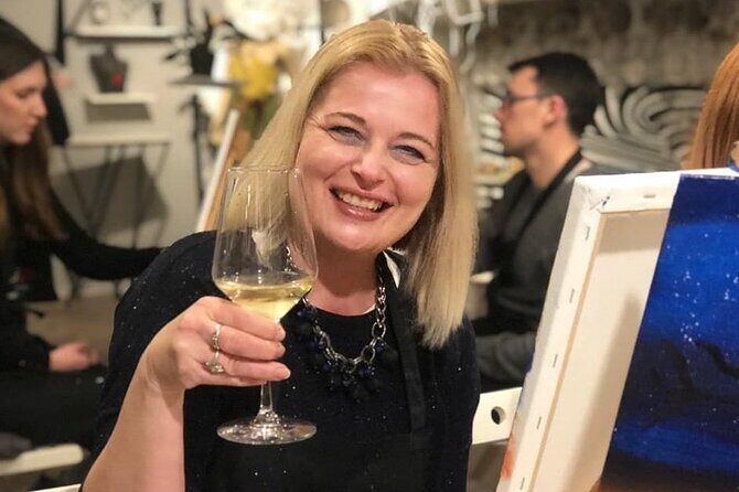 Painting party at Art Bottega - Paint & Wine Studio in Zadar