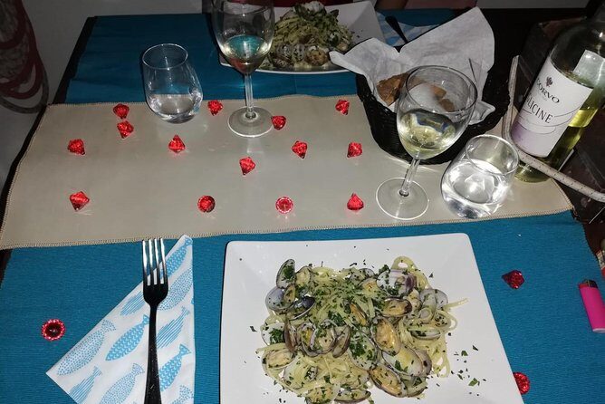 Romantic dinner on a boat - Catania