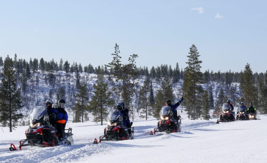 Saariselkä: Ice Fishing Safari by Snowmobile