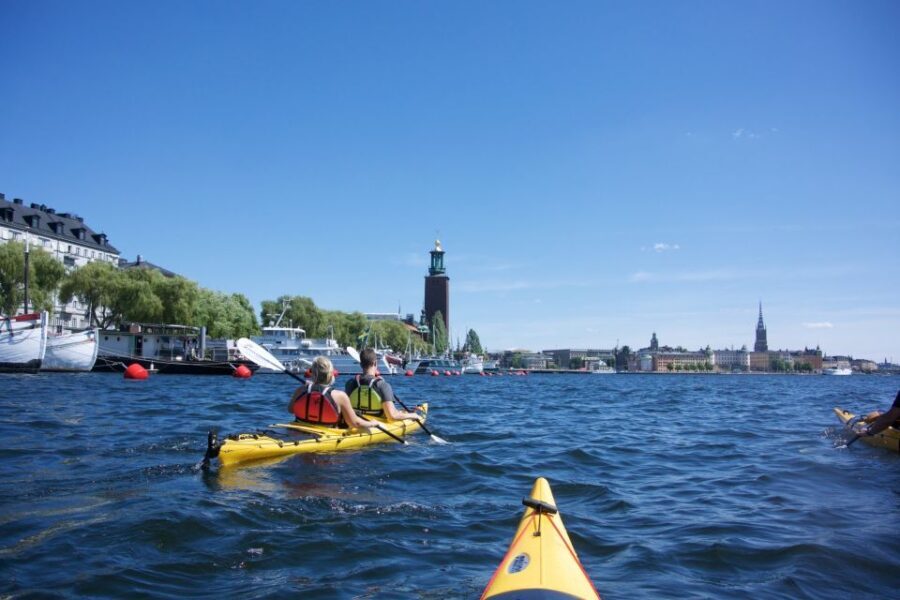 Stockholm: Guided Kayak City Tour & Optional Midsummer Meal