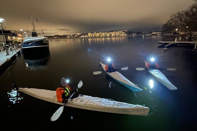 Winter Kayak Tour in Stockholm City (Dry Suit Kayaking)