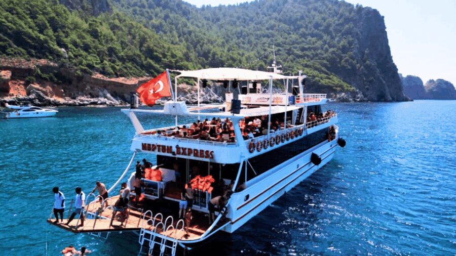 Alanya White Pearl Catamaran Cruise  Scenic Views & Swim