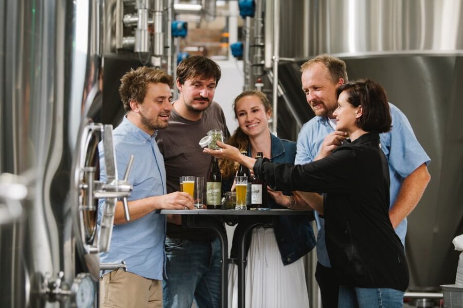 English Guided Brewery Tour in Munich beertasting 4 beers