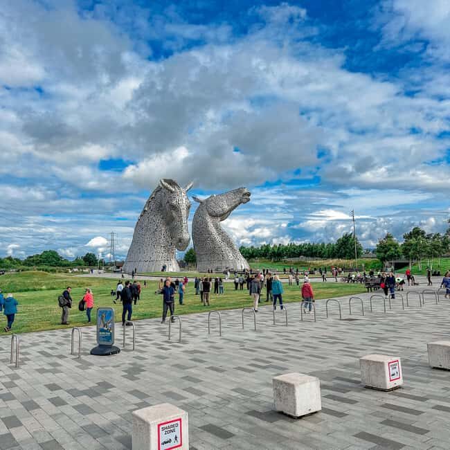 From Greenock: The Kelpies, Stirling Castle, and Loch Lomond